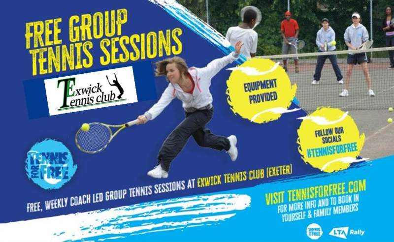 Adult, Student & Junior Pay & Play Tennis sessions in Exeter, Inclusive ...